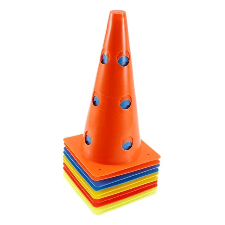 12 Inch 10pcs Color Perforated Training Cone - 30% Flat off